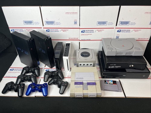 Assorted Video Game Console Lot - XBOX One / GameCube /Wii / SNES- *AS ...