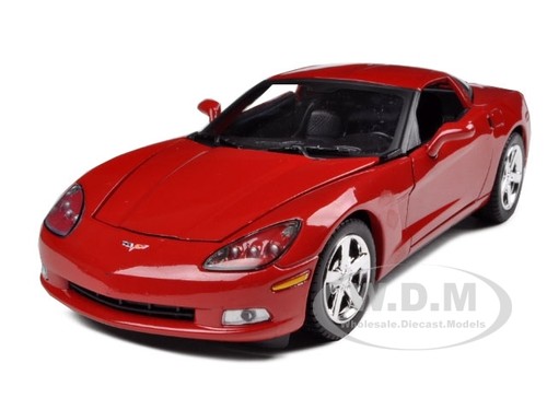 Box Damaged 2005 CHEVROLET CORVETTE C6 COUPE RED 1:24 BY MOTORMAX 73270 ...