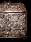 Vtq Heavy French Floral Silver Plate Handle Trunk Treasure Chest ...