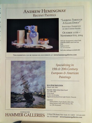 ANDREW HEMINGWAY ART PIECE VTG ORIG 2004 ADVERTISEMENT | eBay