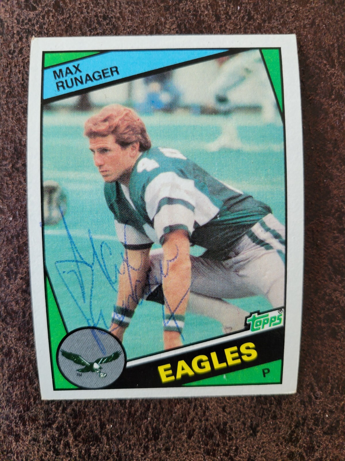 1984 Topps Football Max Runager #335 - Philadelphia Eagles ...