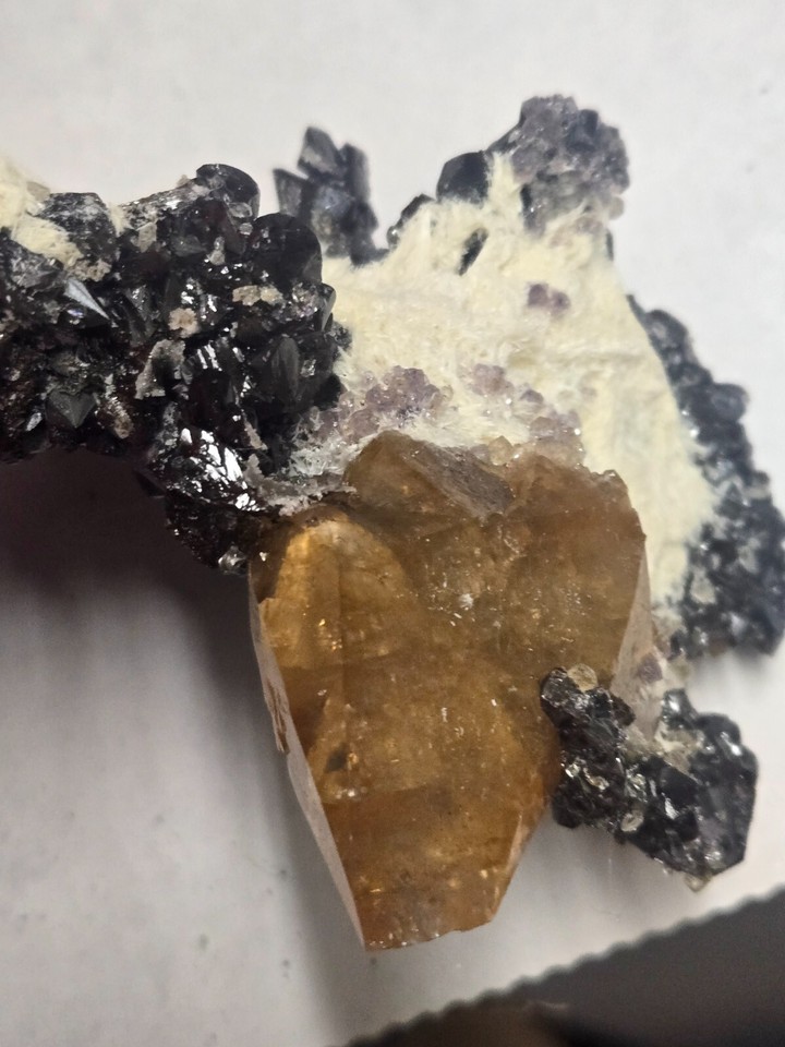 Beautiful Calcite on Sphalerite Specimen | eBay