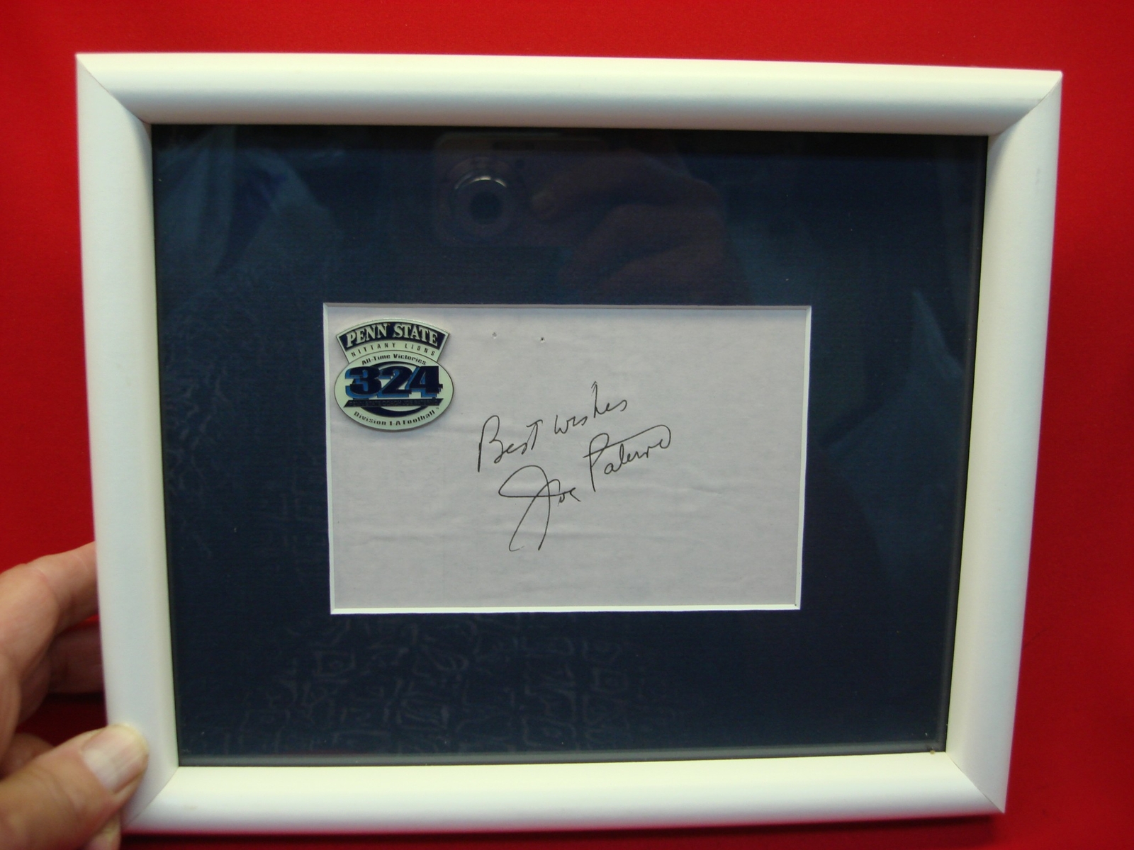 JOE PATERNO - MATTED AUTOGRAPH - 324 ALL-TIME WINS MEDALLION - NEAT ...