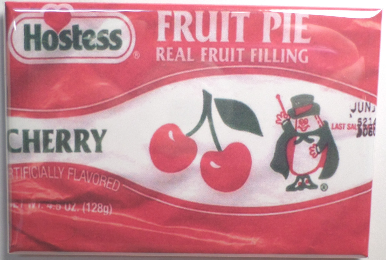 Cherry Fruit Pie 2"x3" Fridge or Locker MAGNET Wrapper Sweets Candy Pie ...
