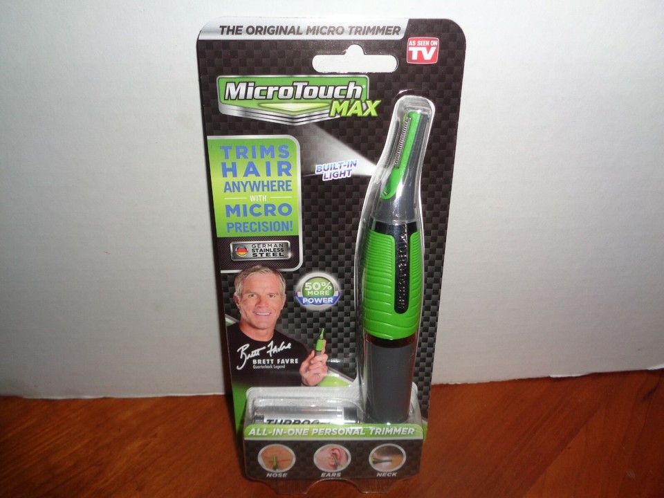 Micro Touch Max All In One Personal Hair Trimmer w/LED Light For Nose ...