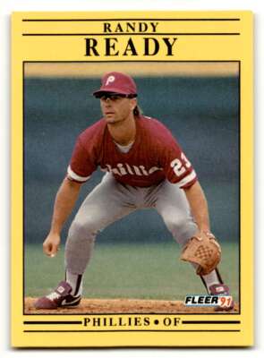 1991 Fleer #410b Randy Ready Philadelphia Phillies Baseball Cards EX ID ...