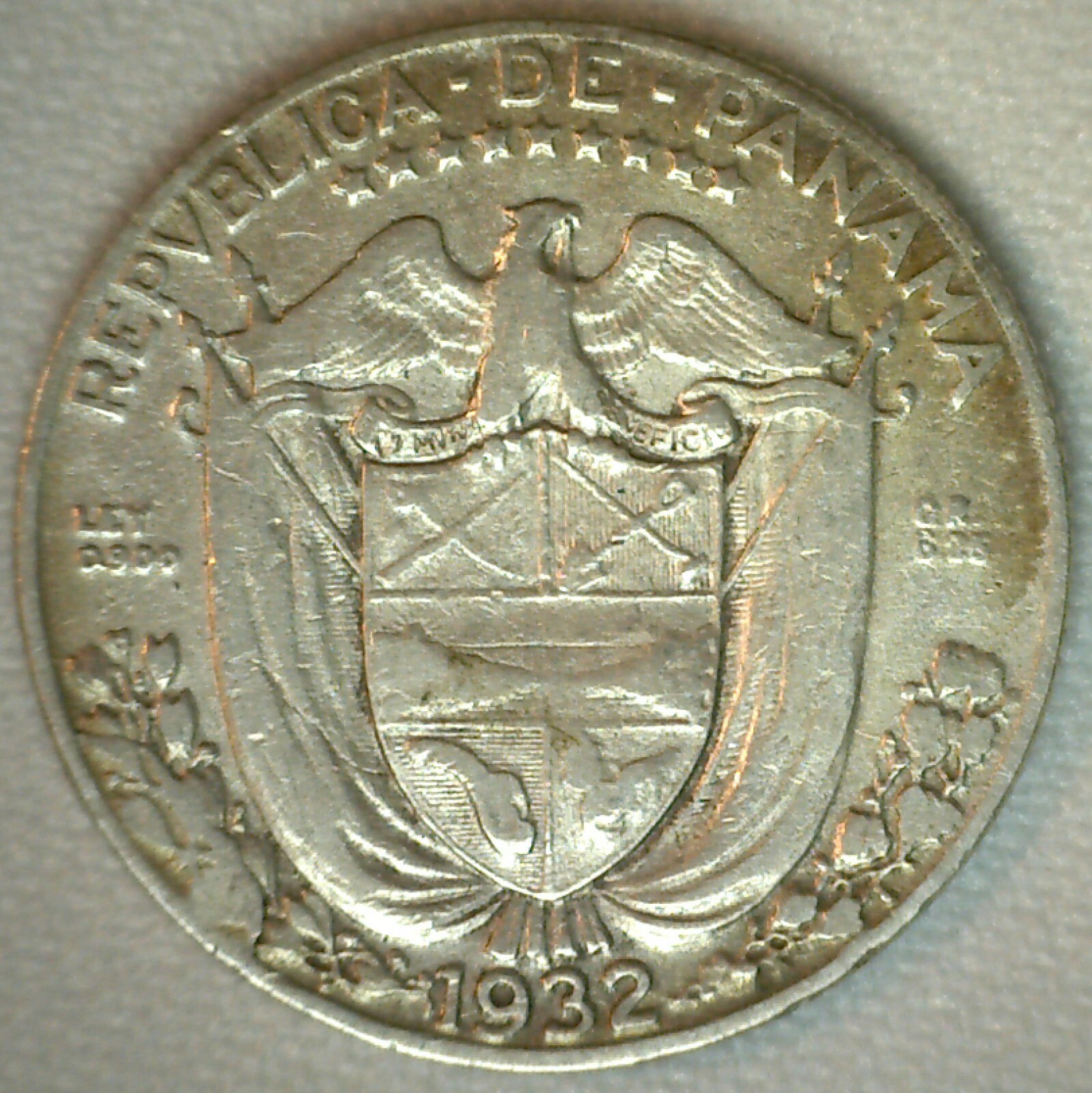 1932 Silver Panama Quarter 1/4 Balboa Coin Very Fine | eBay