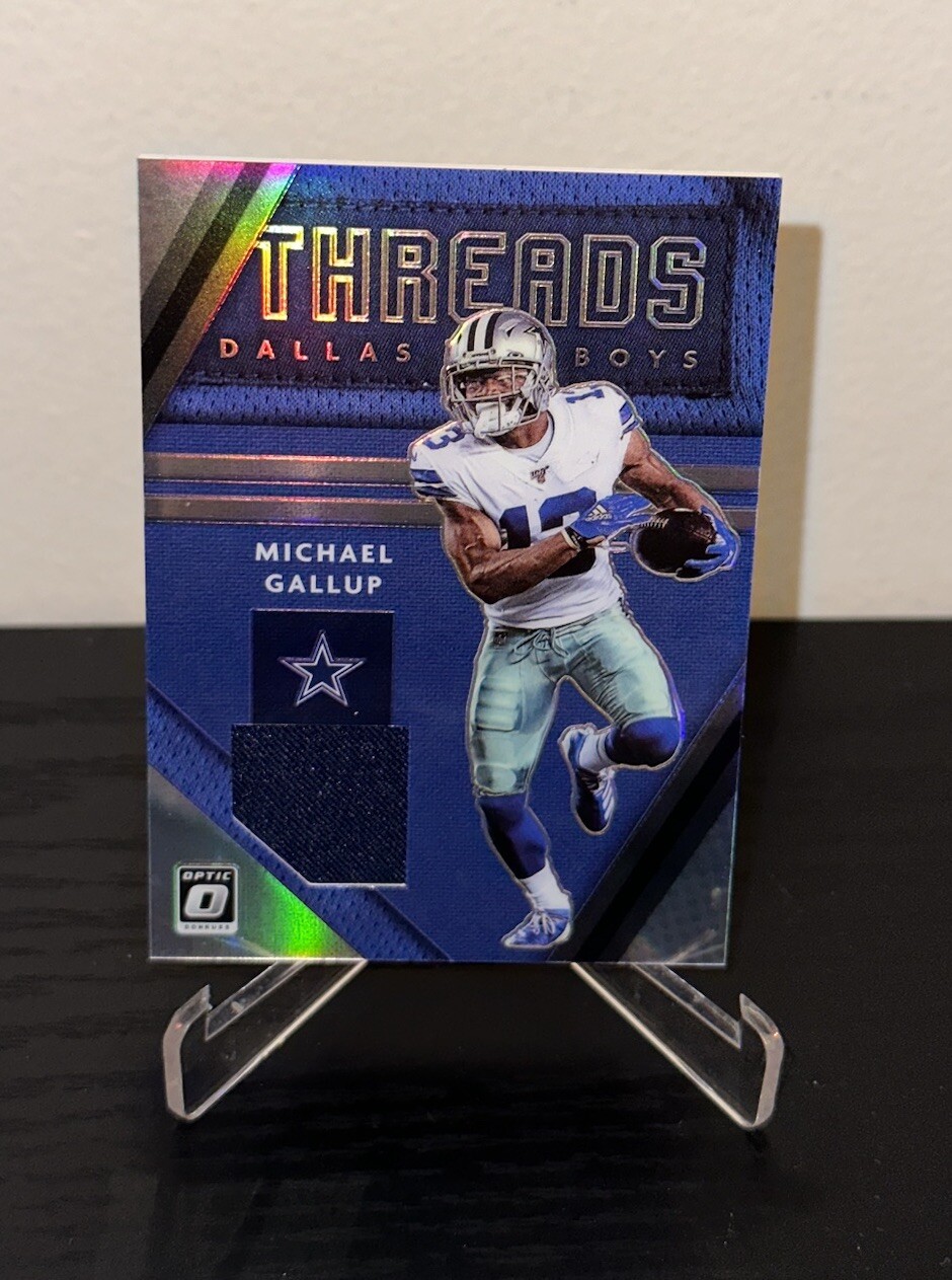 2020 Panini Donruss Optic Donruss Threads Michael Gallup #DT-MG Prizm ...