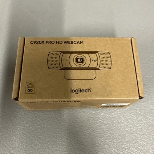 Logitech C920x HD Pro Webcam, Full HD 1080p/30fps Video Calling - Black ...