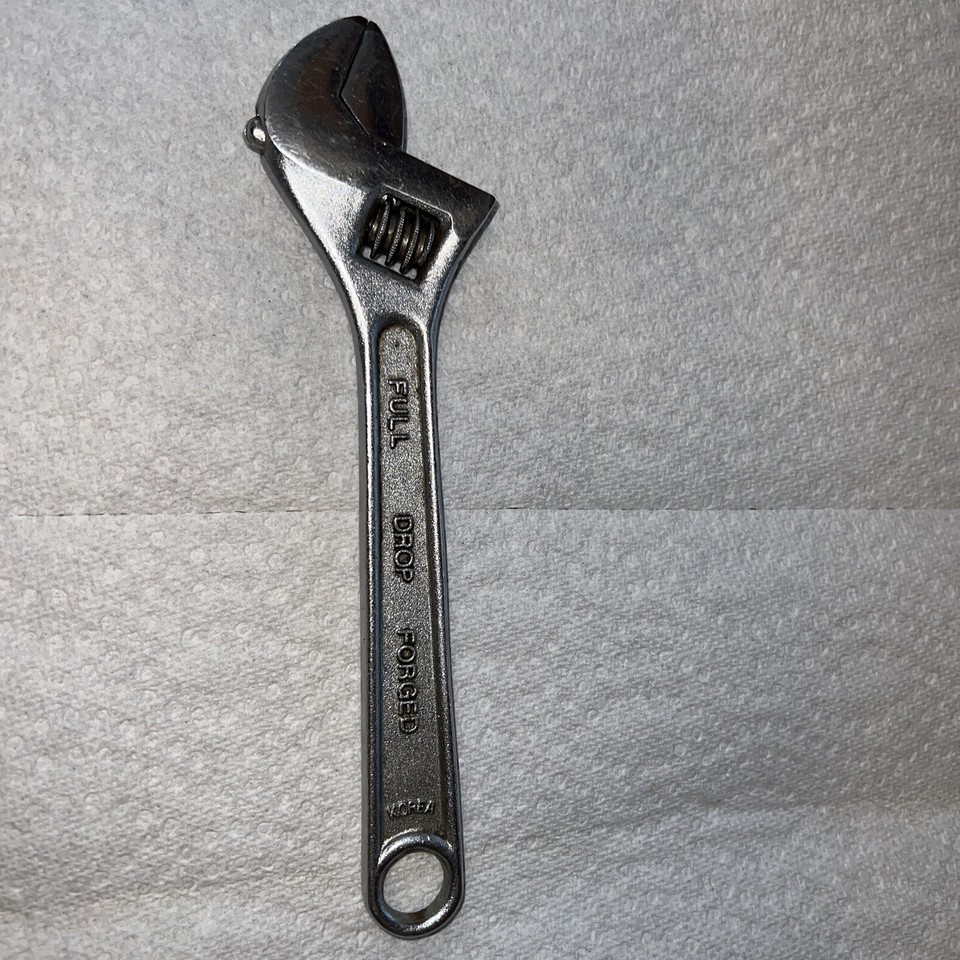 Vintage Ludell 8" Cresent Adjustable Wrench Full Drop Forged Made in ...