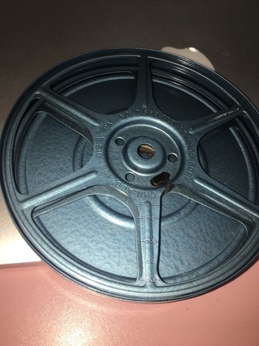 💕Vintage Film Reel 8mm Reel Blue METAL 200 Ft COMPCO Chicago USA 💕Art ...