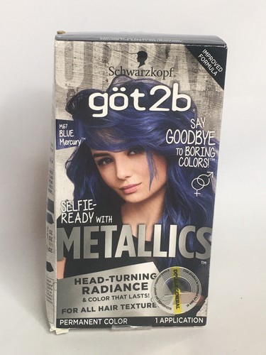 Buy Schwarzkopf Got2b Metallics Permanent Hair Color ~ M67 ~ BLUE ...
