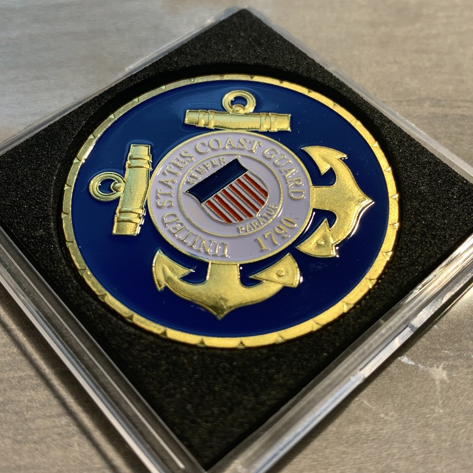 US Coast Guard Intelligence Challenge Coin USCG-with Snap Tight Case | eBay