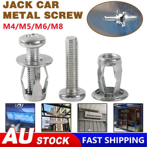 10X M4/M5/M6/M8 Jack Nuts Car Metal Screw Petal Screw Petal Nut ...