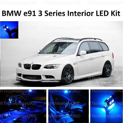 BLUE PREMIUM for BMW e91 3 Series Estate 04-12 LED Light UPGRADE ...