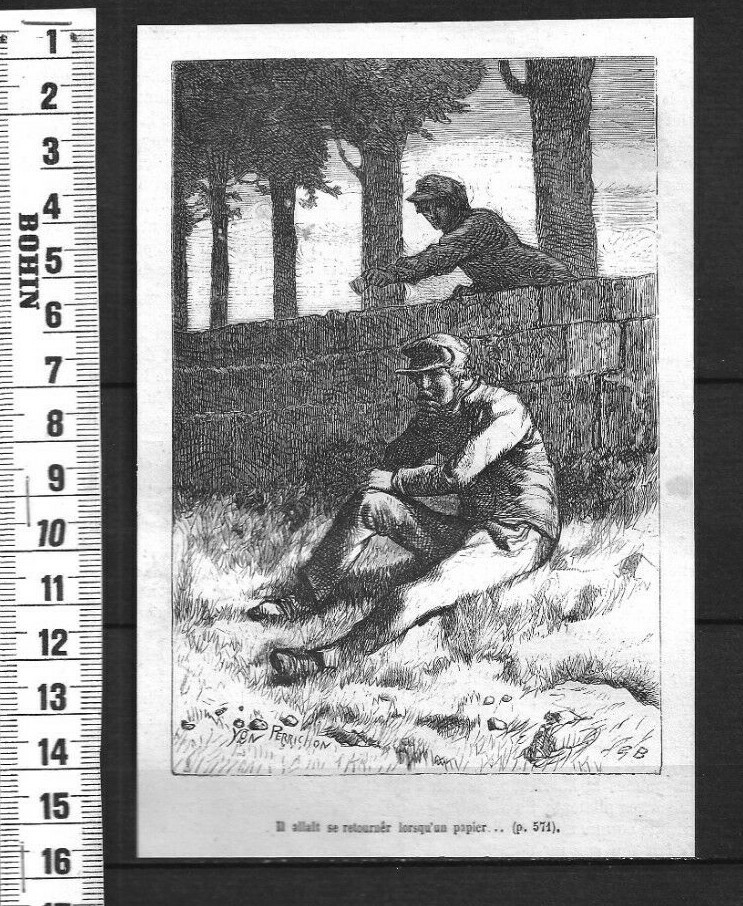 G225 / GRAVURE 1865 PAR YON ET PERRICHON / VICTOR HUGO - LES MISERABLES ...