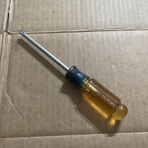 Craftsman Phillips Screwdriver Blue Amber Handle No. 4 USA ! | eBay