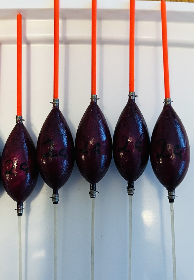 10 x Pole floats - coarse match lake fishing skimmers silvers deep ...