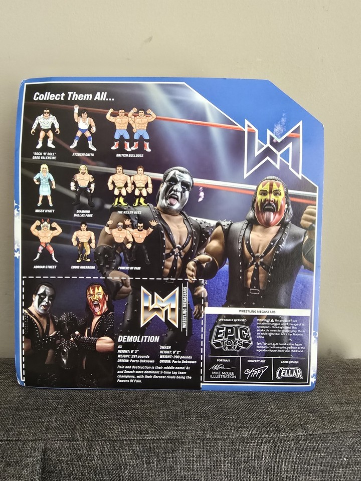 Demolition Epic Toys Wrestling Megastars Demolition AX Smash Figures ...