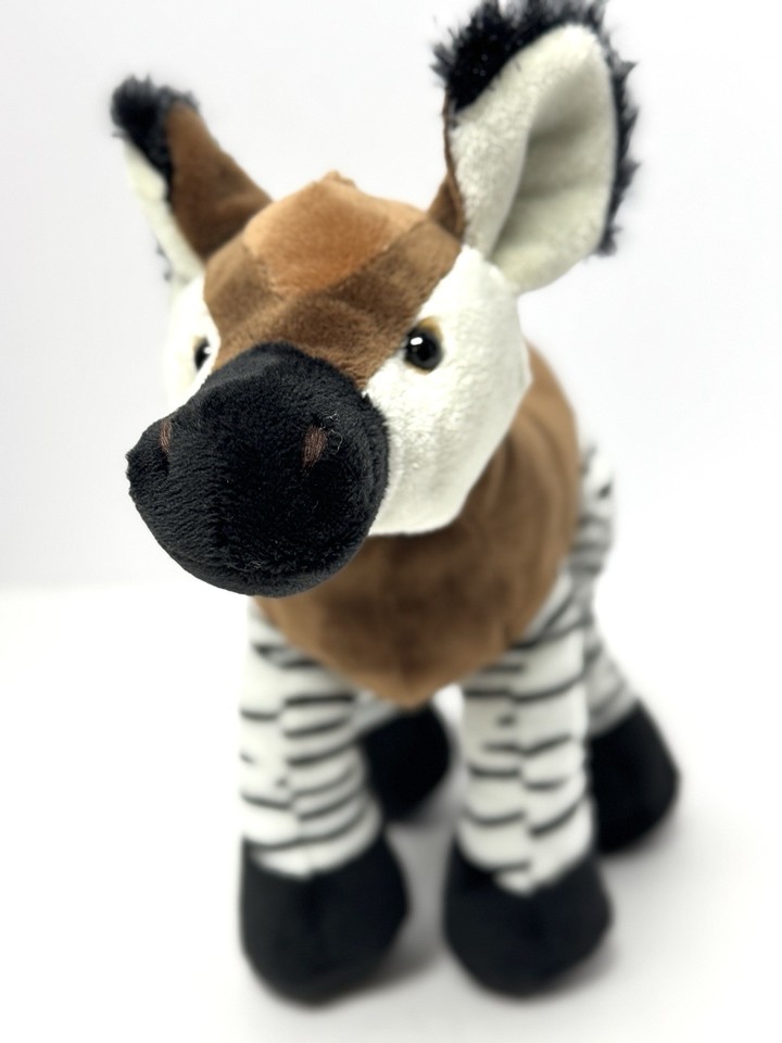 Webkinz Okapi Zebra Giraffe 8" Plush #HM445 No Code Ganz Stuffed Animal ...