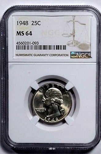 United States 1948 Washington Quarter MS64 NGC 225-927 | eBay