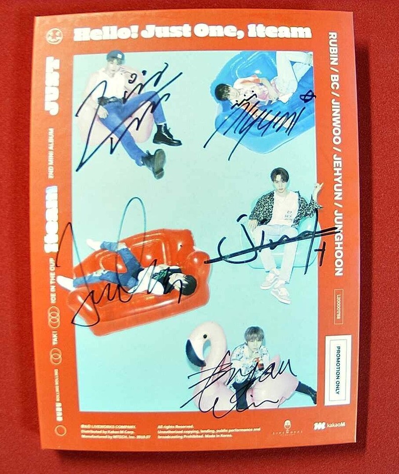 KPOP IDOL BOYS, GIRLS GROUP PROMO ALBUM Autographed ALL MEMBER Signed ...