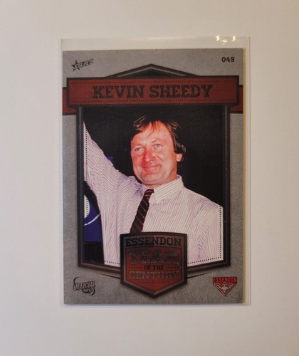2013 AFL SELECT ESSENDON BOMBERS HALL OF FAME 140 YEARS CARD KEVIN ...