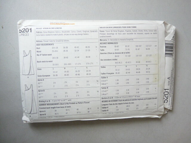 Simplicity Sewing Pattern 5201 Daisy Kingdom Wrap Apron Dress Same as ...