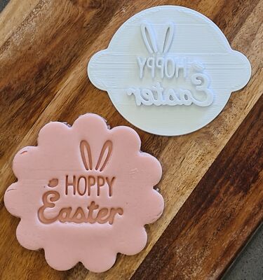 Hoppy Easter Cookie Stamp - Cupcake Embosser | eBay Australia