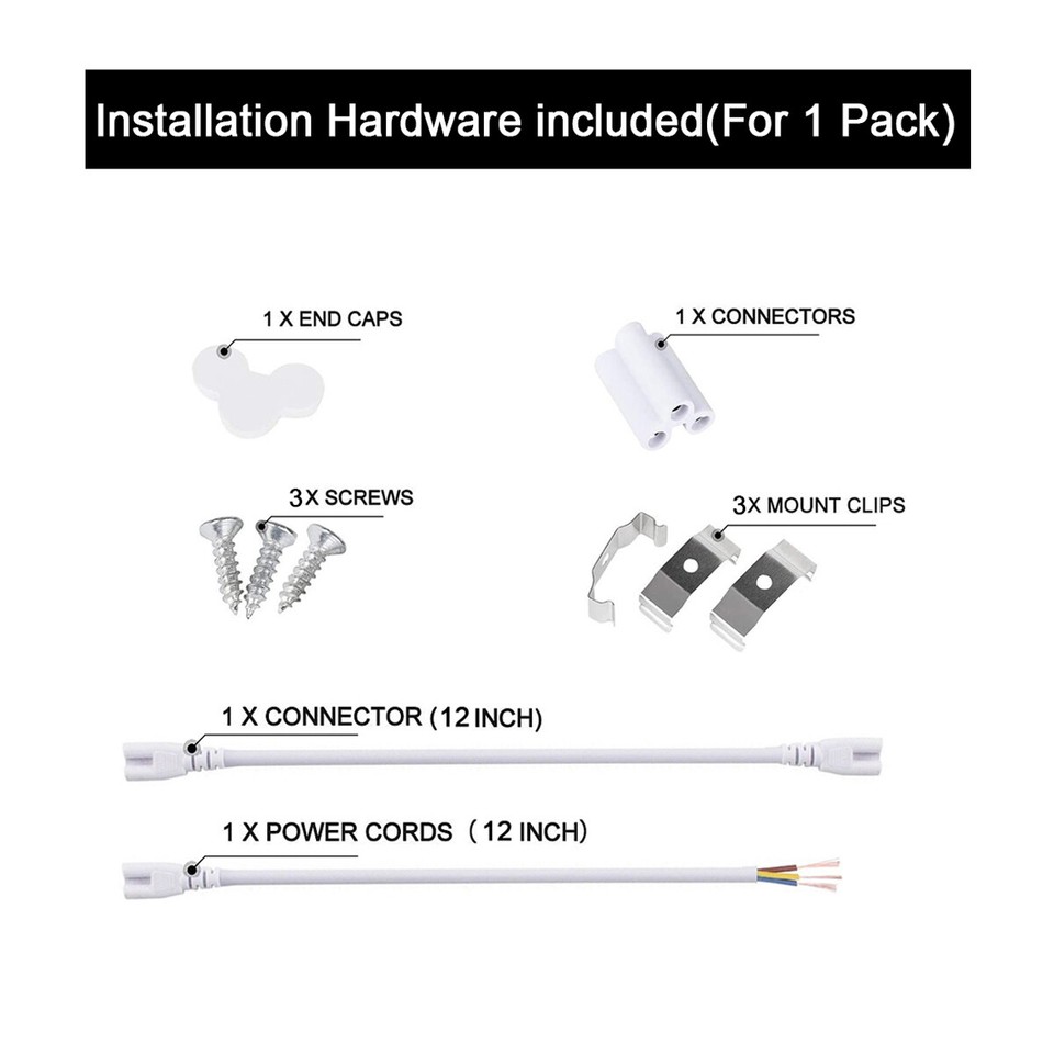 25Pcs T8 8FT Led Tube Light 8' Led Bulbs 72W 8Foot Led Shop Light ...