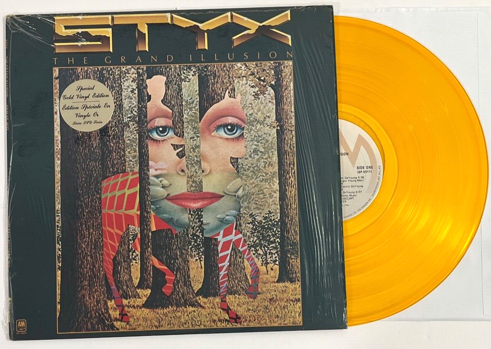 STYX ~ THE GRAND ILLUSION ~ SPECIAL GOLD VINYL EDITION ~ 1977 A & M #SP ...