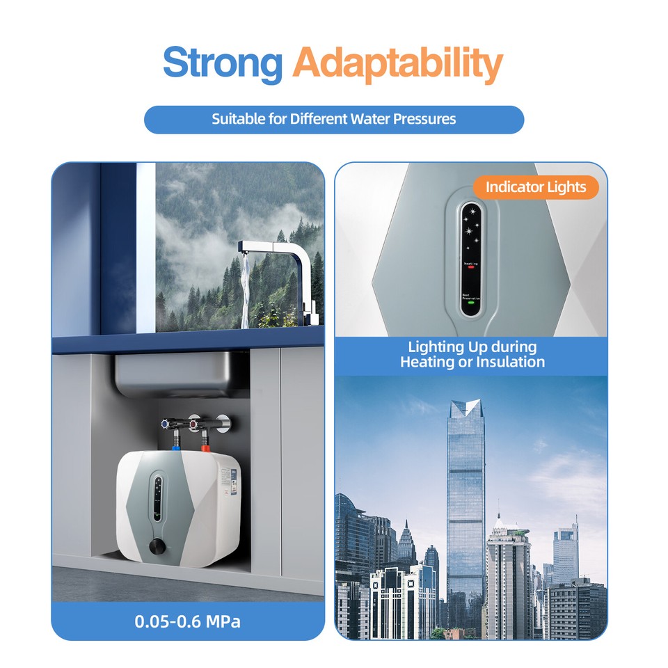 110V 1500W Electric Instant Hot Water Heater Below Sink Mini Small ...