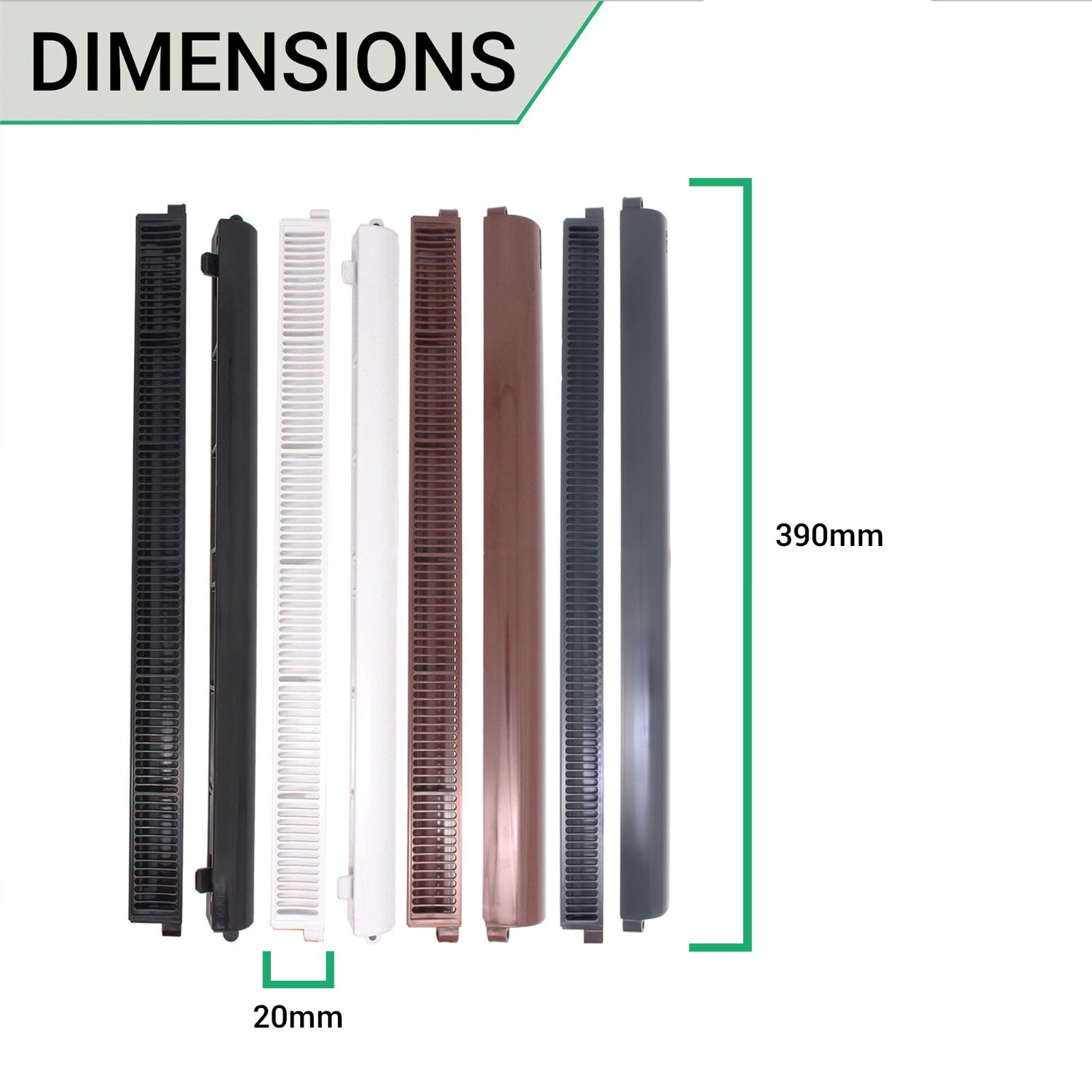 Trickle Slot Vents Window Ventilation uPVC/Timber Double Glazing 260 ...