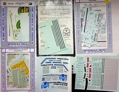 Railroad Decal Decals Mixed Lot of Cut Miscellaneous Decals Lot #5 | eBay