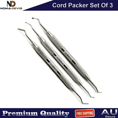 Atraumatic Cord Gingival Packer Retraction Serrated Dental Instruments ...