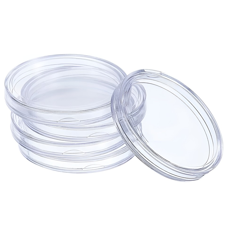 100 PCS 38mm Coin Holder Capsule Case Storage For Morgan Peace Ike ...