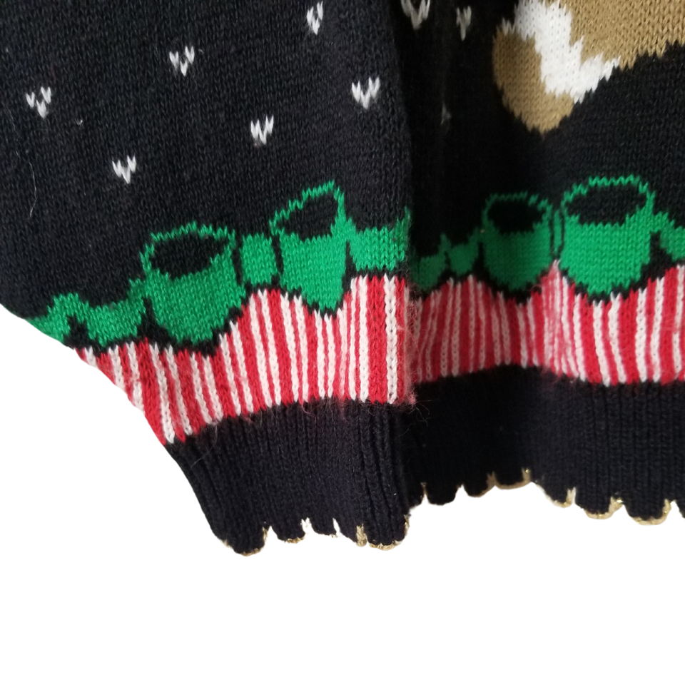 Sweater Loft Gingerbread Man Button Up Knit Cardigan | eBay