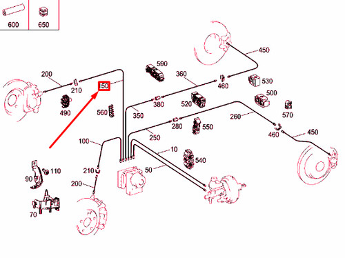 NEW MERCEDES-BENZ CLA C117 BRAKE LINE A123420772864 OEM NO IMPORT ...