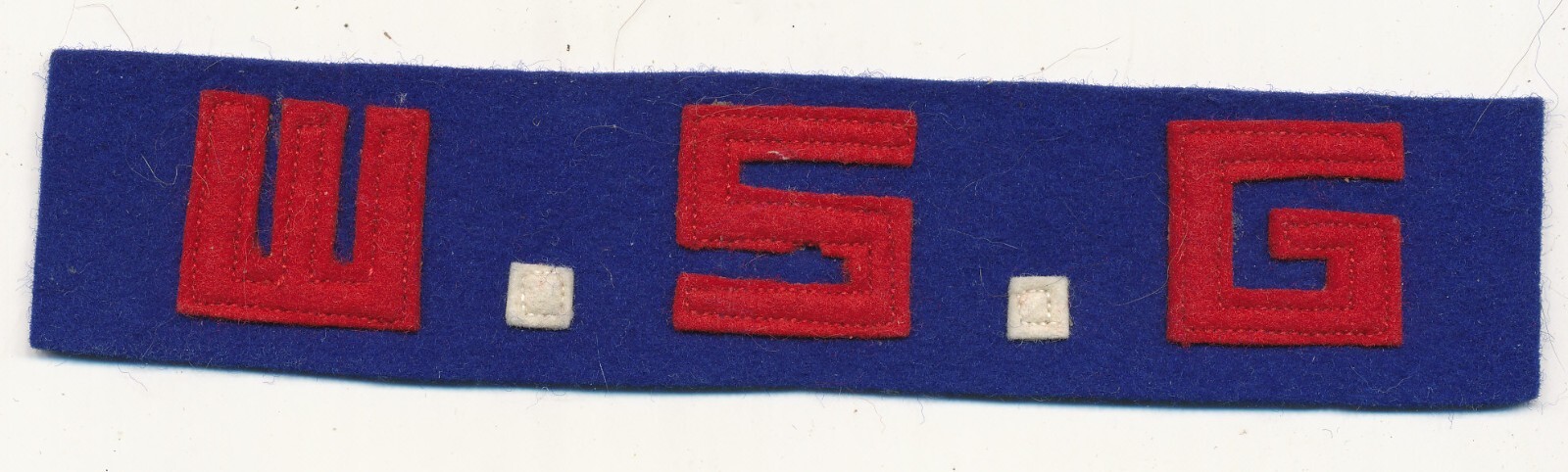Wisconsin State Guard WSG long type patch wool felt real WWII make | eBay