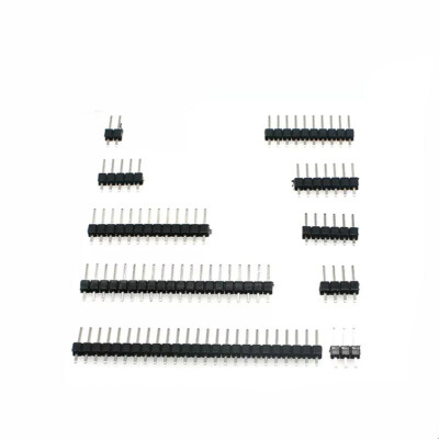 Male Pin Header Connector Iron Plated or Gold Plated 2.54mm Spacing 1x2 ...
