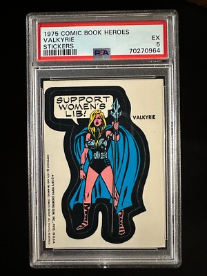 1975 Comic Book Heroes - Valkyrie - Support Women's Lib - STICKERS ...