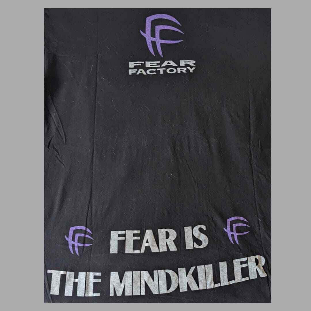 Original 1995 Fear Factory Logo Italian Bootleg T-Shi… - Gem