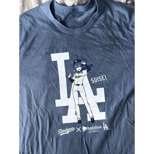 Reprinted Dodgers x Hololive Collab Baseball Hoshimachi Suisei Shirt | eBay