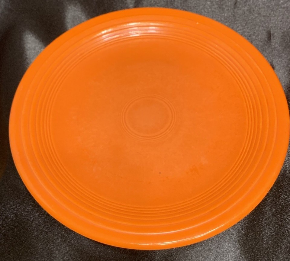 Lot of 2 FIESTA WARE Radioactive Red Orange 7" salad plates | eBay