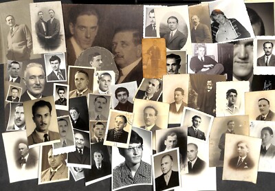 Lot of 50 photos anonymous men portraits photography themed | eBay