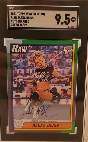 2021 Topps Heritage WWE - Autographs Green #A-AB Alexa Bliss /99 (AU ...