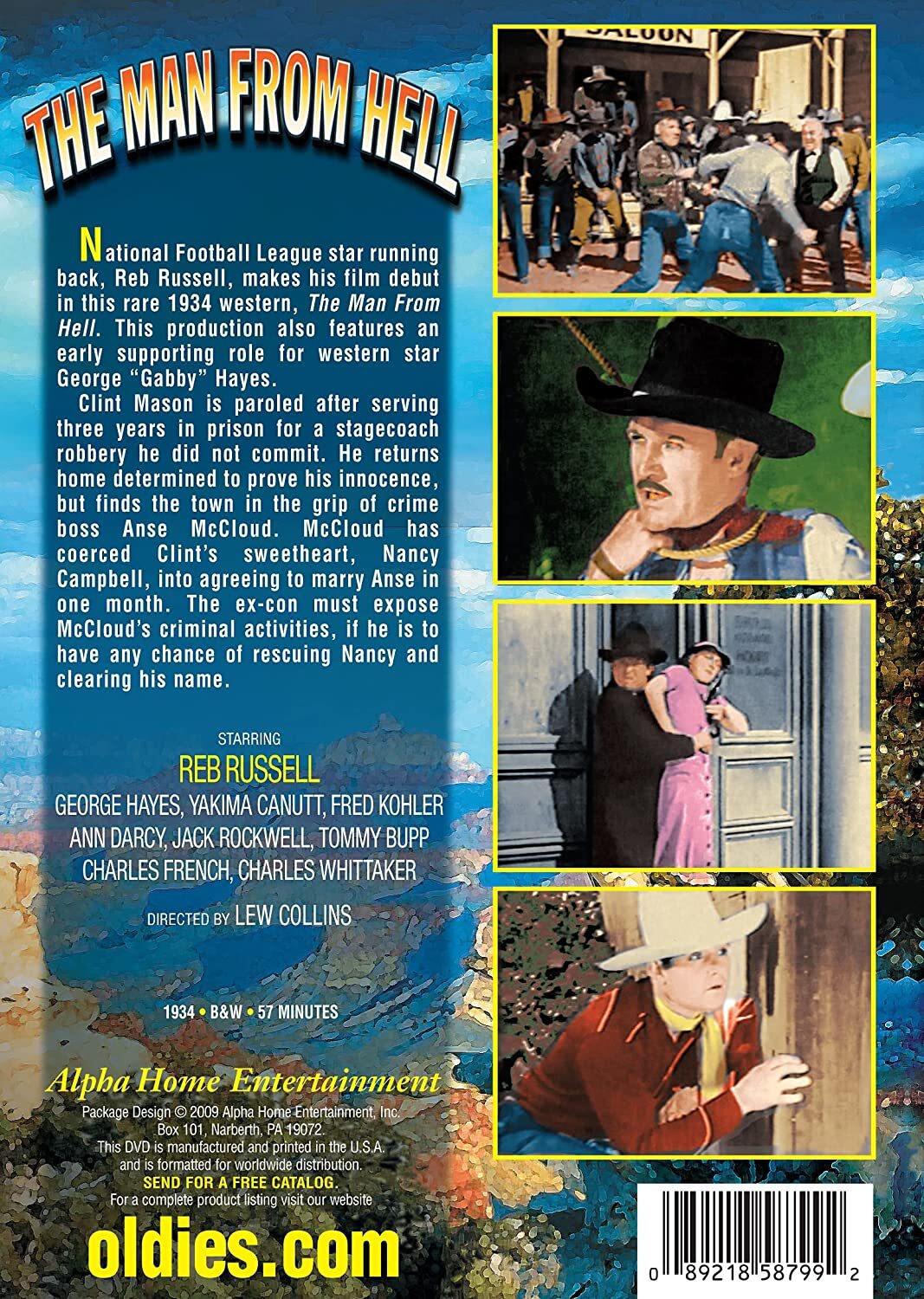 Man from Hell (DVD) Reb Russell George Hayes Yakima Canutt | eBay