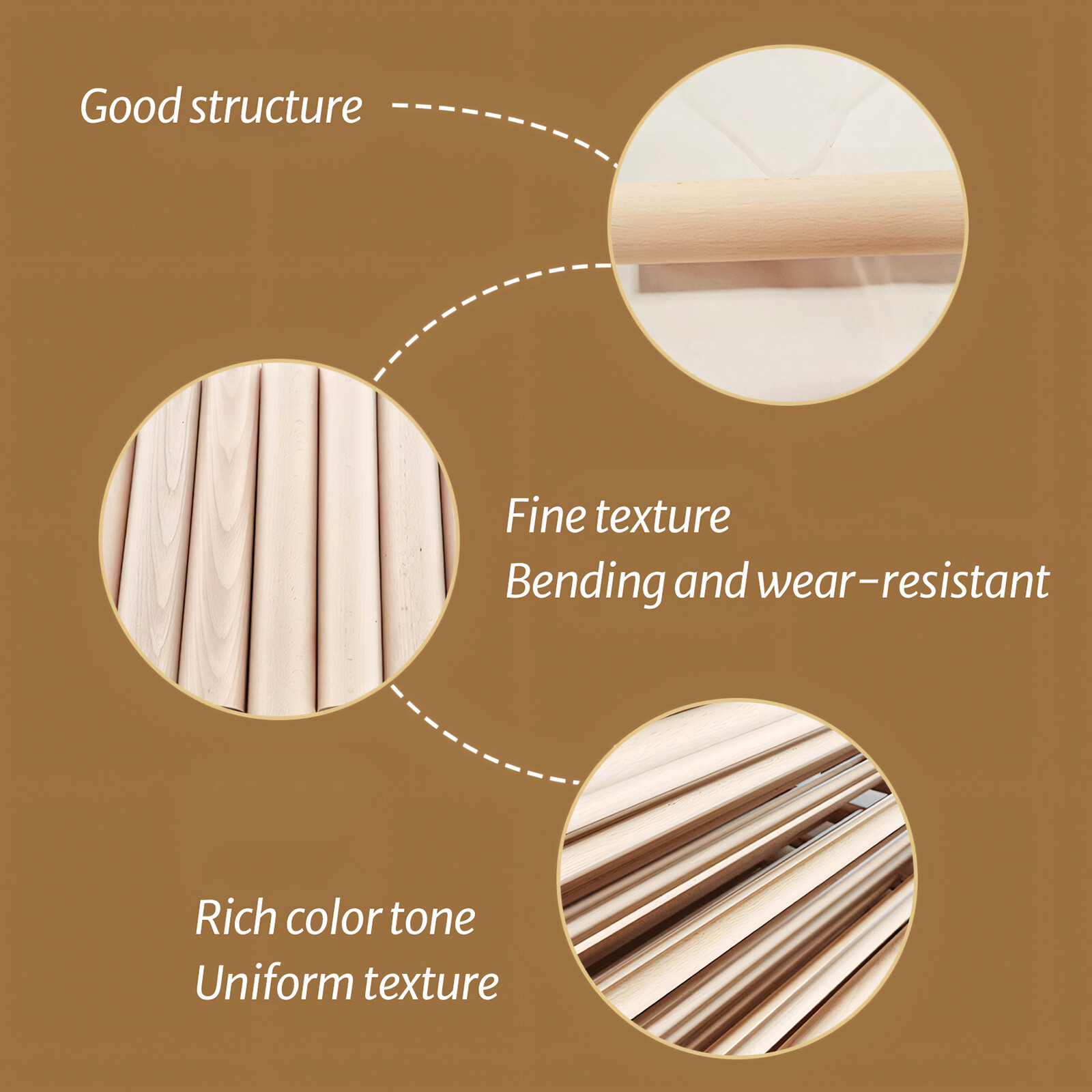 Ø 4mm to 60mm Beech x 20cm Wooden Dowling Rods, Craft Sticks Rods ...