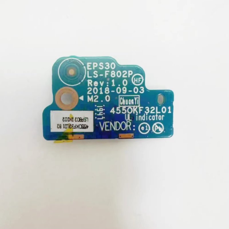 HP Spectre 13-AK Power Button Board IO Board LS-F802P Laptop Junction ...