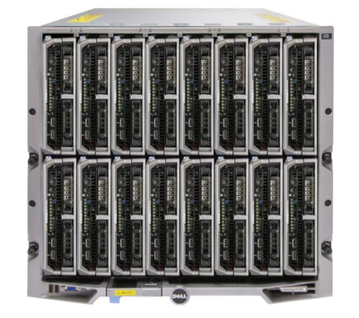 Dell PowerEdge M1000E Chassis +16x M640 32x Gold 6138 128x 32GB RAM 32x ...